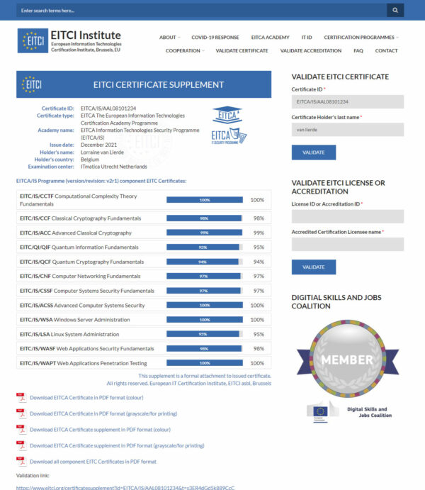 EITCA/IS Information Technologies Security Academy - EITCA Academy